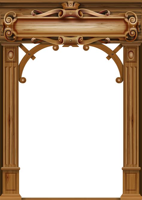 Wooden Classic Vintage Arch 1218677 Vector Art At Vecteezy