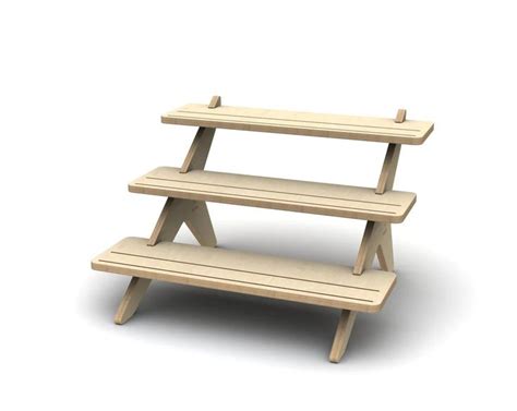Tiered Plain Tcdp Vertical Ledge Retail Shelving Baltic Birch