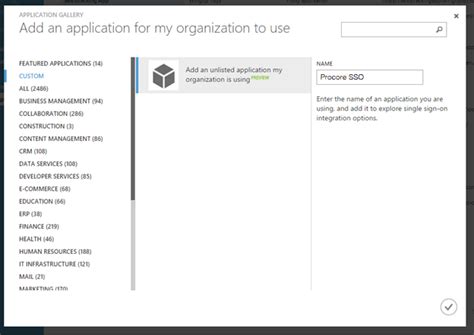 Configure Idp Initiated Sso For Microsoft Azure Ad Procore
