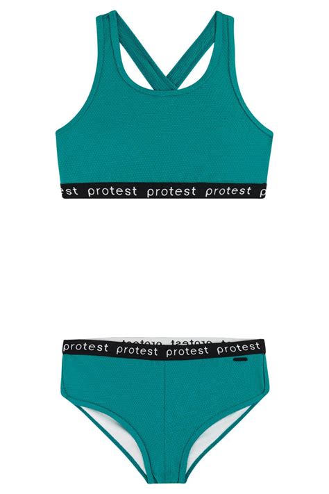 Protest Crop Bikini Prtbeau Jr Groen