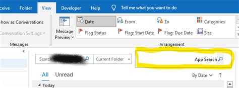How To Remove App Search Widget In Outlook Reading Pane Microsoft