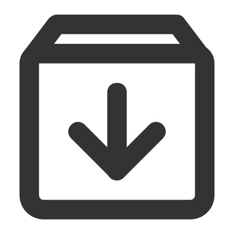 Install Generic Black Outline Icon