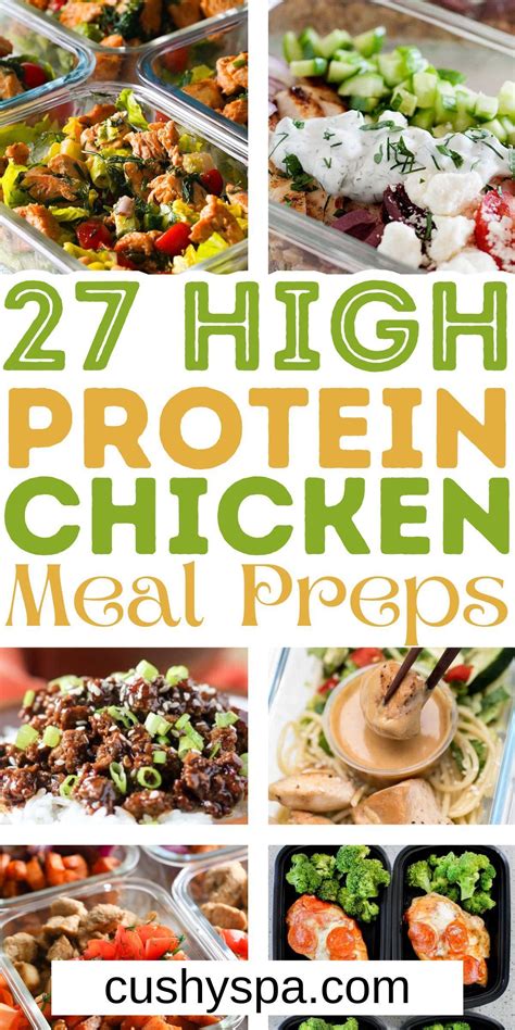 27 High Protein Chicken Meal Prep Ideas Chicken Meal Prep High