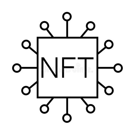 Nft Technology Line Icon Crypto Icon Or Logo Symbol Vector