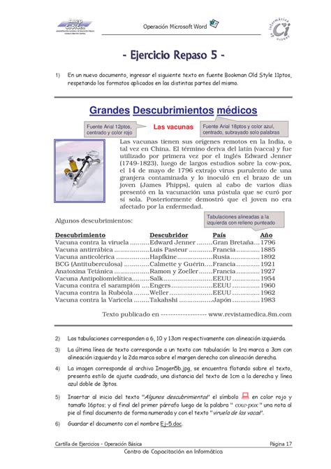 Ejercicios De Microsoft Word Ejercicios De Informática Docsity