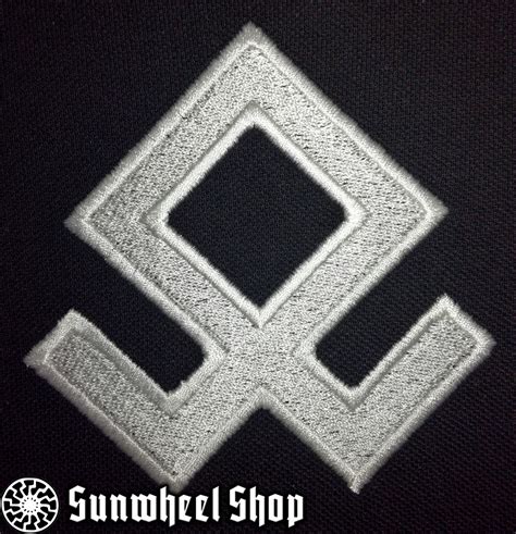 Odal Rune Embroidered Hoodie Sunwheel Shop