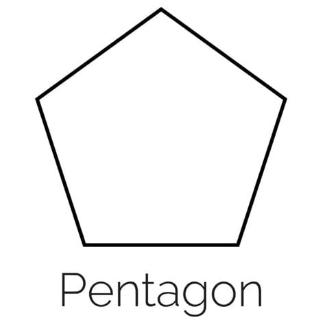 Pentagon Template Printable Pentagons 2d Shapes Clipart Afbeelding