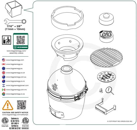 Big Green Egg Mini Egg Bbq Grill User Guide