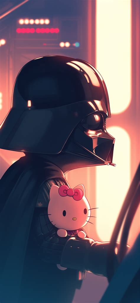 Hello Kitty And Darth Vader Sci Fi Mashup Wallpapers Hd Wallpapers