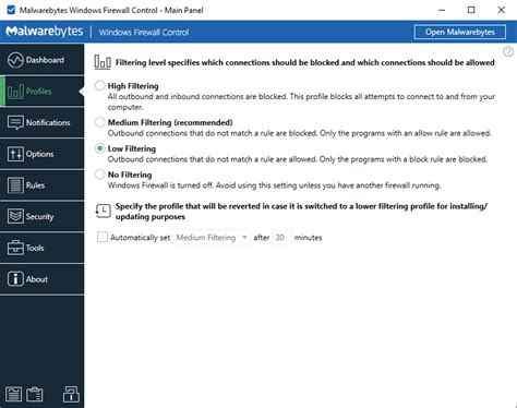 Malwarebytes Windows Firewall Control V6920 Free Download