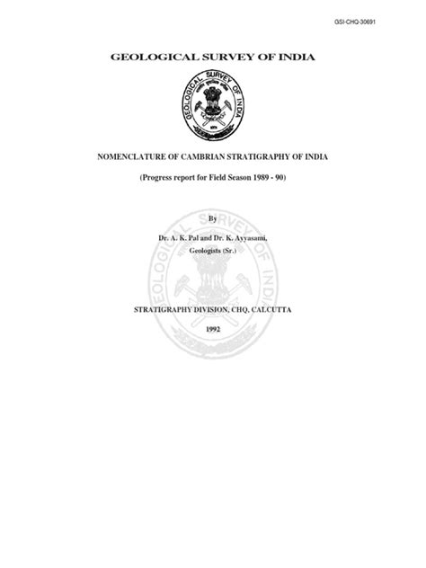 Gsi Stratigraphy Notes Pdf Geological Formation Sedimentary Rock