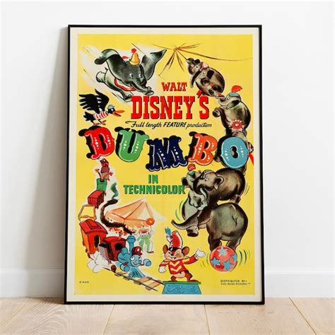 Vintage Dumbo Movie Poster Etsy