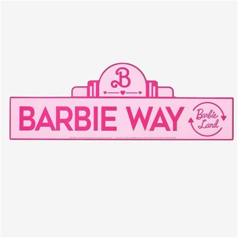 New In Hand Barbie The Movie Barbie Land Wooden Sign Barbie Theme