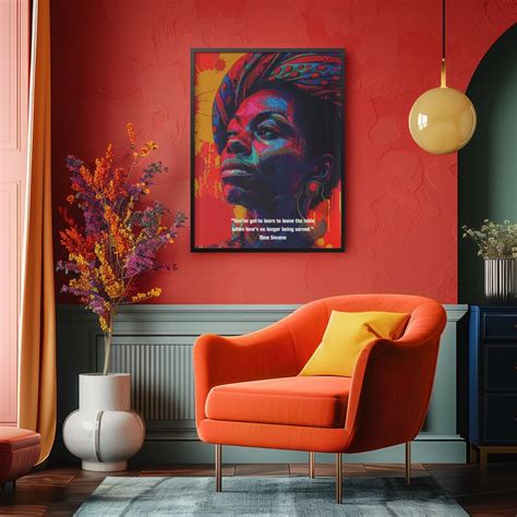 Nina Simone Wall Art Nina Simone Quote Music Wall Art Motivational