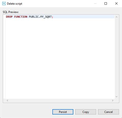 Database Navigator Cant Drop Aliases Procedures In H2 · Issue 12971 · Dbeaverdbeaver · Github