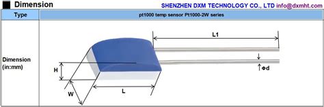 Rtd Temperature Sensor Pt1000 Precision Sensing Dxm