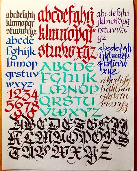 Majuscules Blackletter Calligraphy Nerd I Love Calligraphy