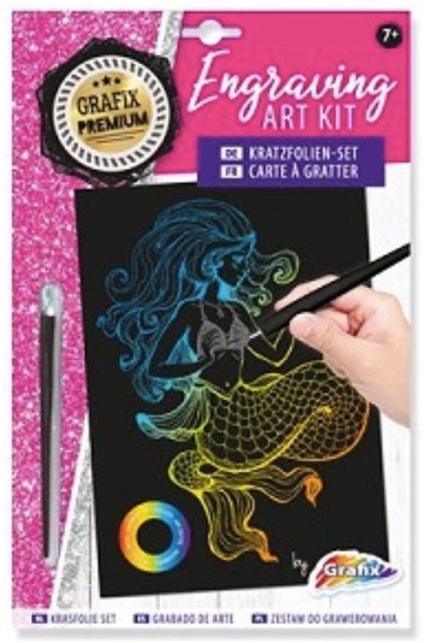 Art Kit Graveer Set Zeemeermin Art Kit Inclusief Pen Zeemeermin Voor Meisjes