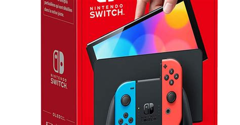 Megavente Nintendo Console Switch Modèle Oled Néon