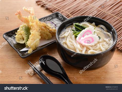Japanese Udon Noodles Tempura Vegetable Stock Photo Shutterstock