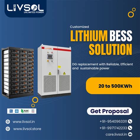 Lithium Bess Solution At Best Price In Ghaziabad By Livsol Innovations Private Limited Id