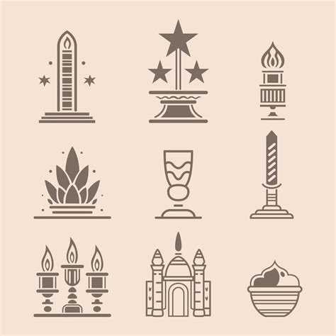 Premium Vector A Diverse Vector Set Showcases Essential Elements Of