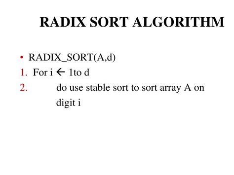 Ppt Sorting In Linear Time Powerpoint Presentation Free Download