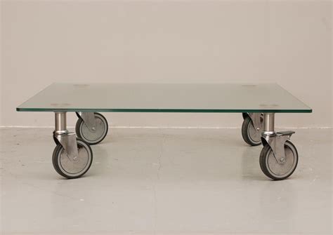 Glass End Table On Wheels At Annabelle Richman Blog