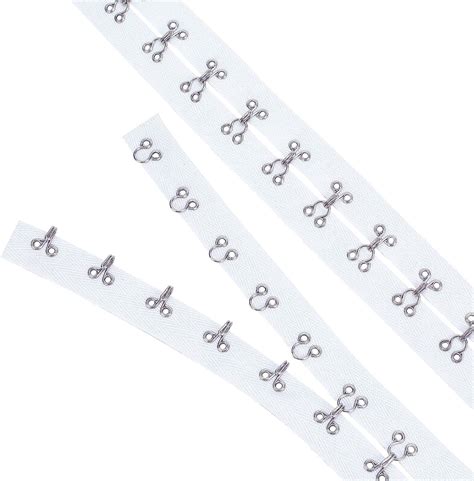 3 Yard Hook And Eye Cotton Tape Trim 12 Inch 3cm Spacing White Trim