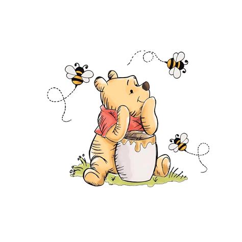 Vintage Winnie The Pooh Clip Art High Resolution Png Digital Download