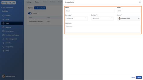 how to set a sprint planner in task management qanda