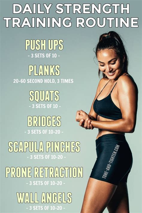 Daily Strength Training Routine How To Get Stronger At Home Artofit