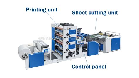 Hjz 370b 6 Colors Unit Type Flexo Printing Machine
