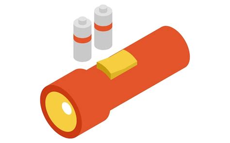 Premium Vector Eemergency Kit Of Flashlight And Battery Simple