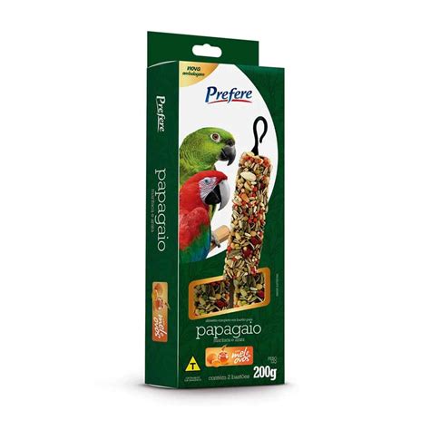 Bastão Papagaio Maritaca E Arara 200g Prefere Nutrição E Diversão Ninovet Distribuidora