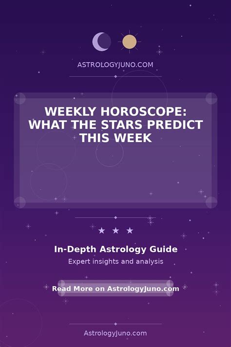 Weekly Horoscope Predictions For Your Zodiac Sign Astrology Juno