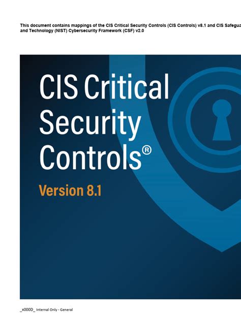 Cis Controls V8 1 Mapping To Nist Csf V2 0 6 24 2024 Final 1 Download Free Pdf Computing