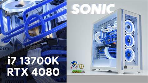 Sonic Ple Custom Watercooled Gaming Pc Rtx 4080 Youtube