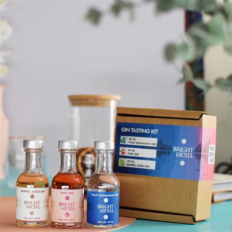 Gin Tasting Pack 3x50ml Award Winning Gins Bright Night Gin