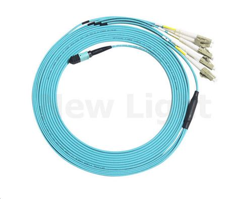 12 Core Female Mpo To Lc Fan Out Optic Fiber Mpo Mtp Cable Patch Coard