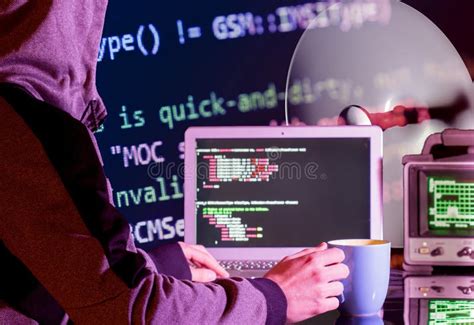 Software Hacker Stock Image Image Of Dark Front Online 67702435