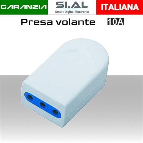 Presa Volante Bianca Standard Italiana 10a