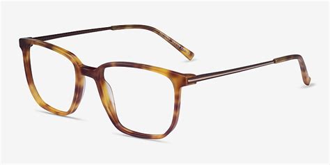 Pattern Rectangle Tortoise Glasses For Men Eyebuydirect
