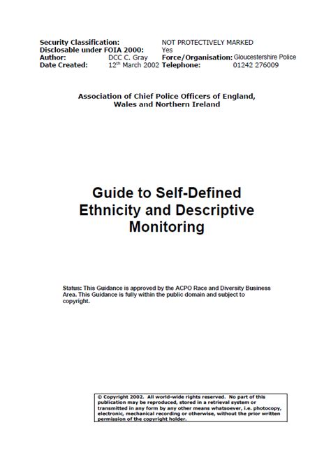 United Races Guide To Self Defined Ethnicity And Descriptive Monitoring