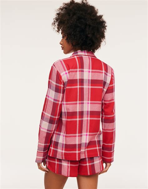 Cecelia Plaid Red 2 Pj Set Adore Me