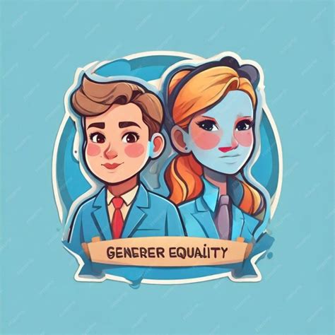 Premium Vector Gender Equality Cartoon Vector Background