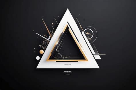Premium Photo Abstract Geometric Composition With Decorative Triangles