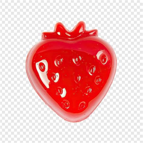 Red Strawberry Candy Premium Ai Generated Psd
