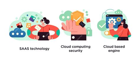 Premium Vector Cloud Software Abstract Concept Vector Illustration