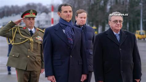 President Bashar Assad Arrives In Moscow On An Official Visit